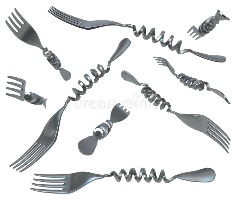 Fork Metal Eat Table Utensil Vector Stock Vector - Illustration of ...