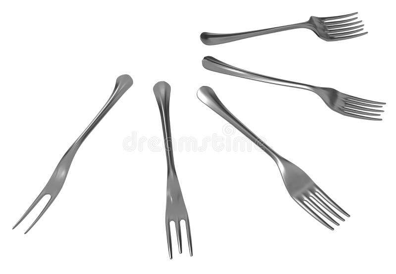 Fork Teeth Number Variants stock illustration. Illustration of ...