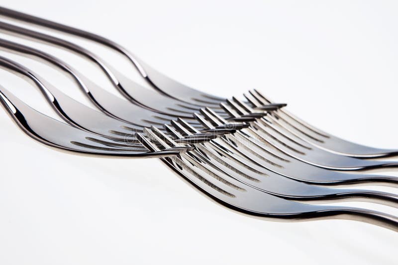 Fork pattern. stock image. Image of closeup, fork, steel - 12056595