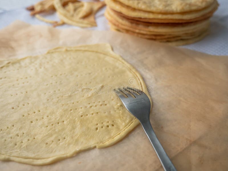 Napoleon Multilayer Cake Home Cooking Concept Stock Image - Image of ...