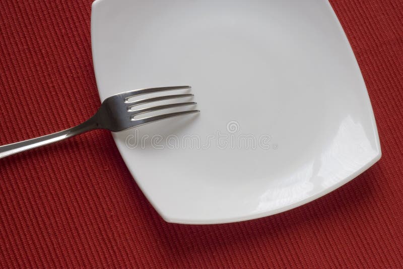 Fork and plate stock photo. Image of cater, dinnerware - 4188730