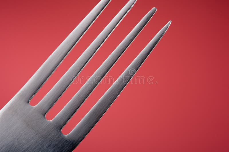 Fork in Red Background in Studio Stock Photo - Image of kong ...