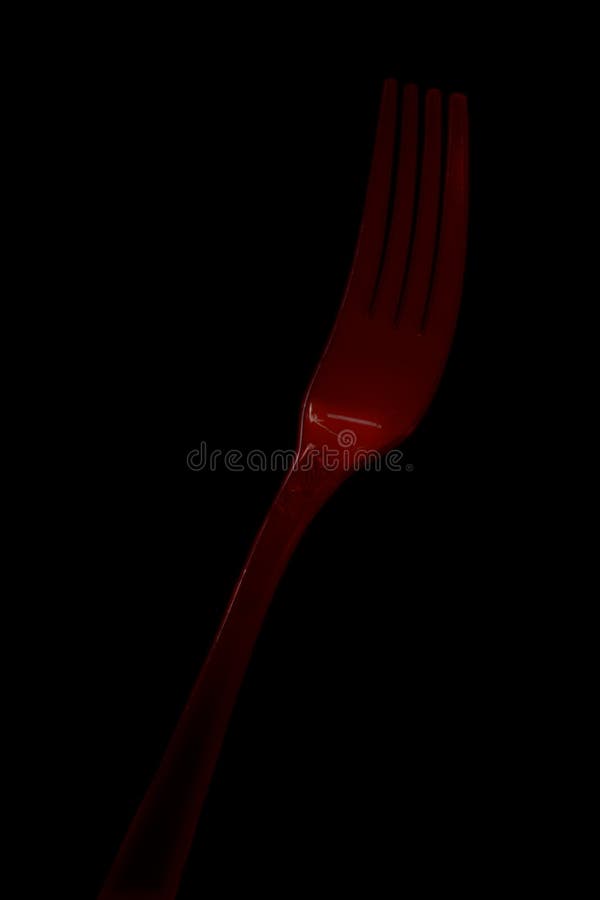 Fork, Red-hot, Standard, Side View Stock Photo - Image of dining ...