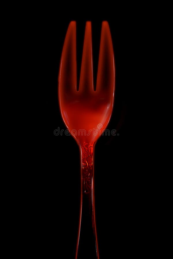 Fork, Red-hot, Triple, Small Size, Stolen View Stock Photo - Image of ...