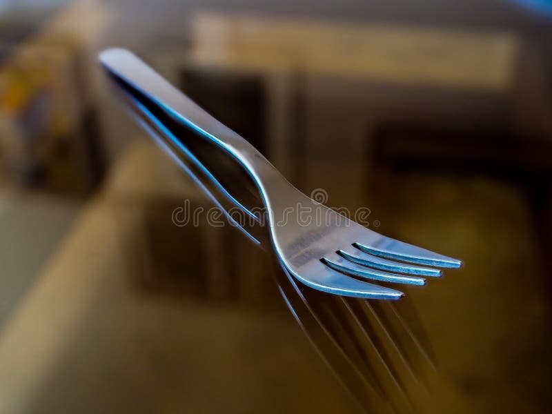 Fork stock photo. Image of shine, metal, glass, comfortable - 182648530