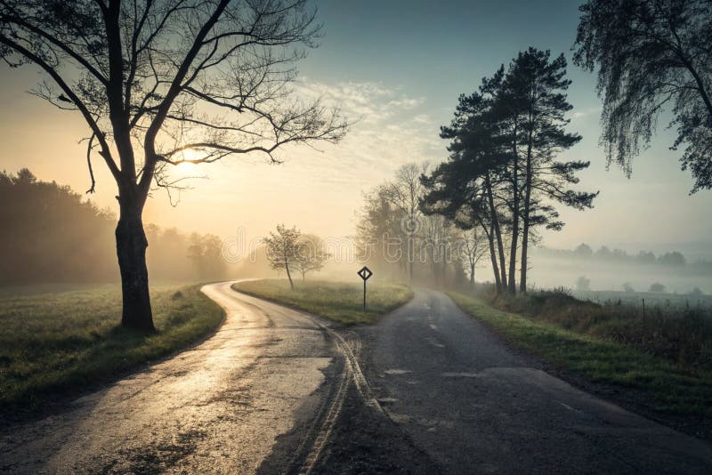 Fork in the Road, Dark and Light Paths, Symbolic Choice, Decision ...