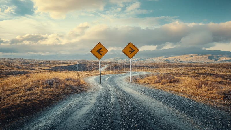 Fork in the Road Decision Making and Uncertainty a Winding Road Splits ...