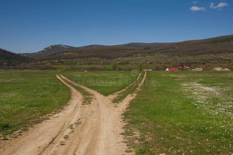 Stock Photo of Forked Path stock image. Image of curve - 13247075