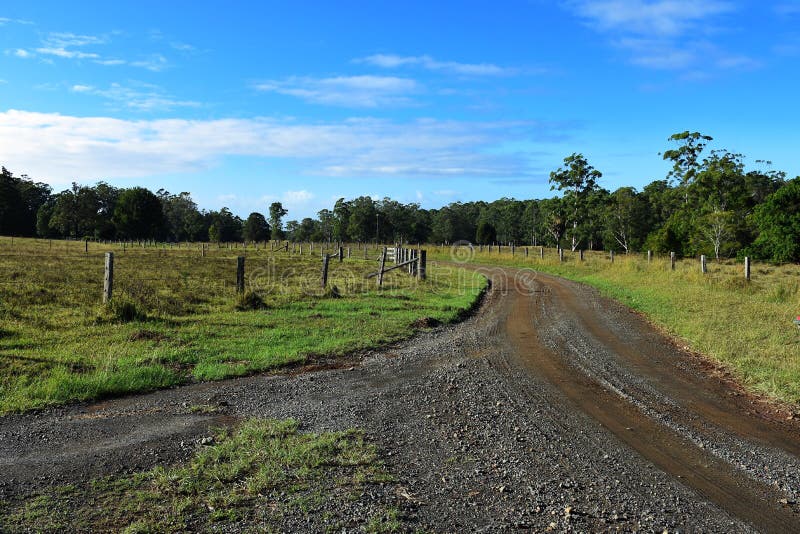 Fork in a rural dirt road stock image. Image of view - 115572661