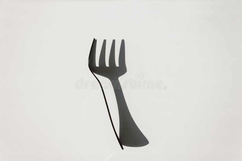Fork, Sharp Shiny Stainless Steel Cutlery on White Stock Image - Image ...