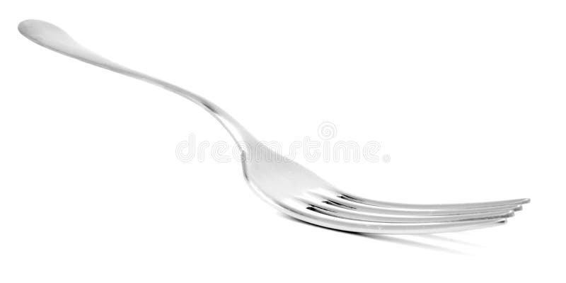 Fork, Sharp Shiny Stainless Steel Cutlery on White Stock Image - Image ...