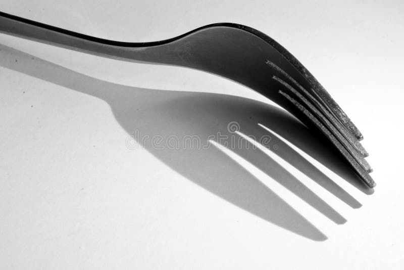 A Simple Image of a Piece of the Cutlery, a Fork Stock Image - Image of ...