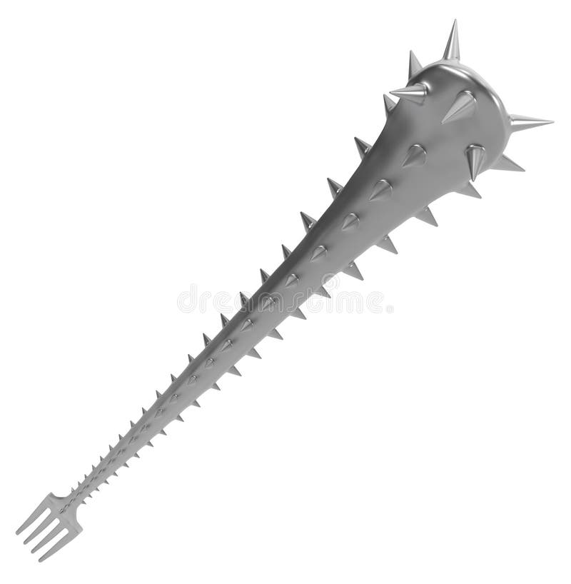 Fork Spiky Long Top stock illustration. Illustration of caution - 188000936
