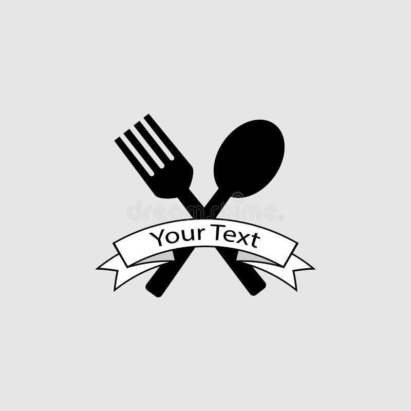 Fork and spoon sign art stock vector. Illustration of meal - 218370331