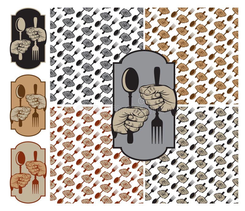 Fork spoon texture stock vector. Illustration of texture - 22057147