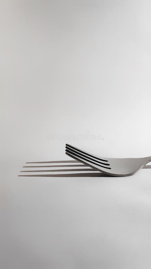 Fork Spoon in White Background, Creative Kitchen Utensils Photography ...