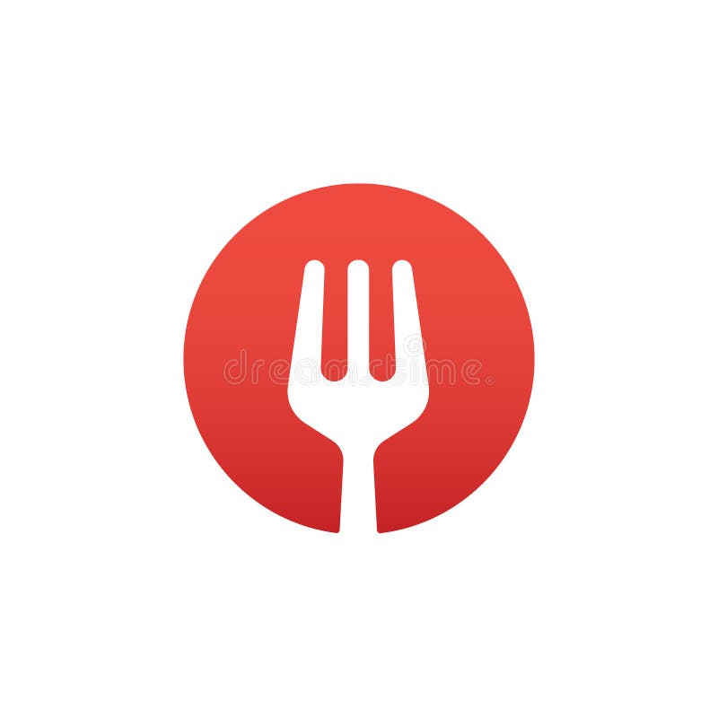 Fork Symbol Icon Logo Template Design Element Stock Vector ...