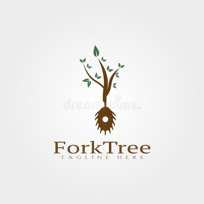 Fork Tree Logo Stock Illustrations – 1,588 Fork Tree Logo Stock ...