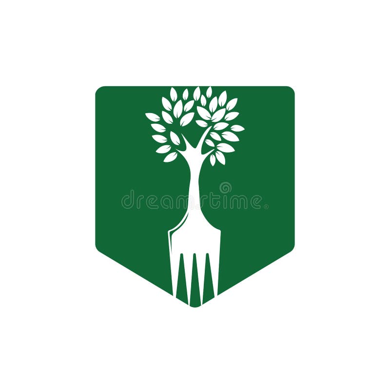 Fork Tree Vector Logo Design. Restaurant and Farming Logo Concept ...