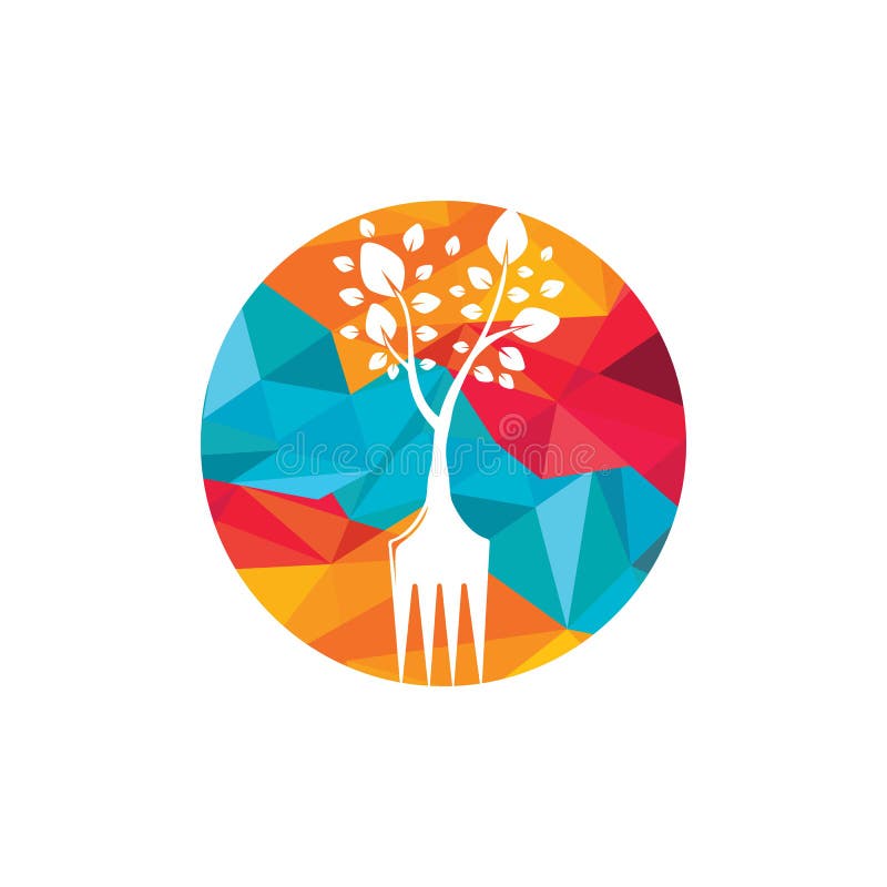 Fork Tree Vector Logo Design. Restaurant and Farming Logo Concept ...