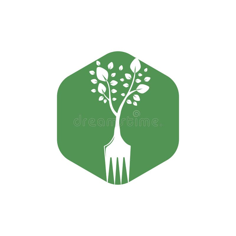 Fork Tree Vector Logo Design. Restaurant and Farming Logo Concept ...
