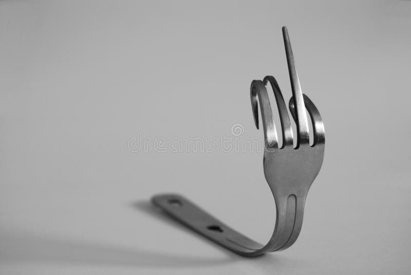 Fork You stock image. Image of idea, home, white, food - 10014435