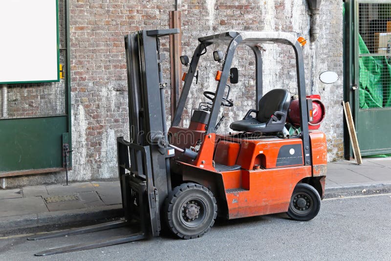 Forklift stock image. Image of commercial, forklift, truck - 27081309