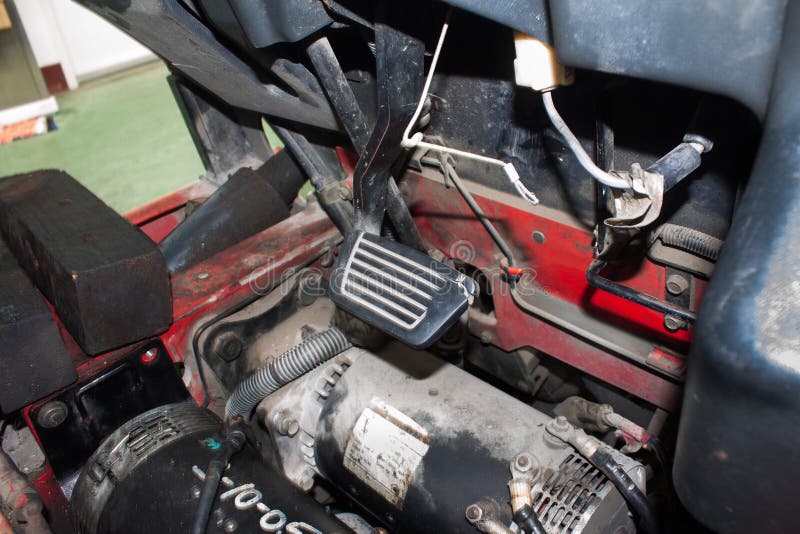 Forklift Accelerator and Brake Pedal. Stock Photo - Image of shape ...