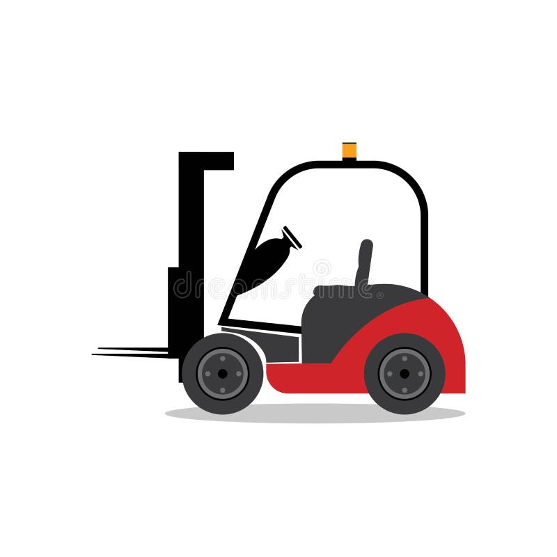 Forklift logo stock vector. Illustration of line, operator - 193836184