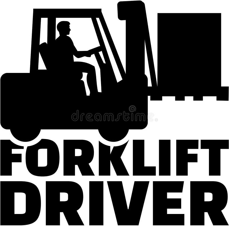 Forklift driver vector stock vector. Illustration of icon - 107097930
