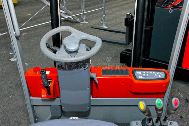 Forklift driver view stock photo. Image of warehouse - 16476912