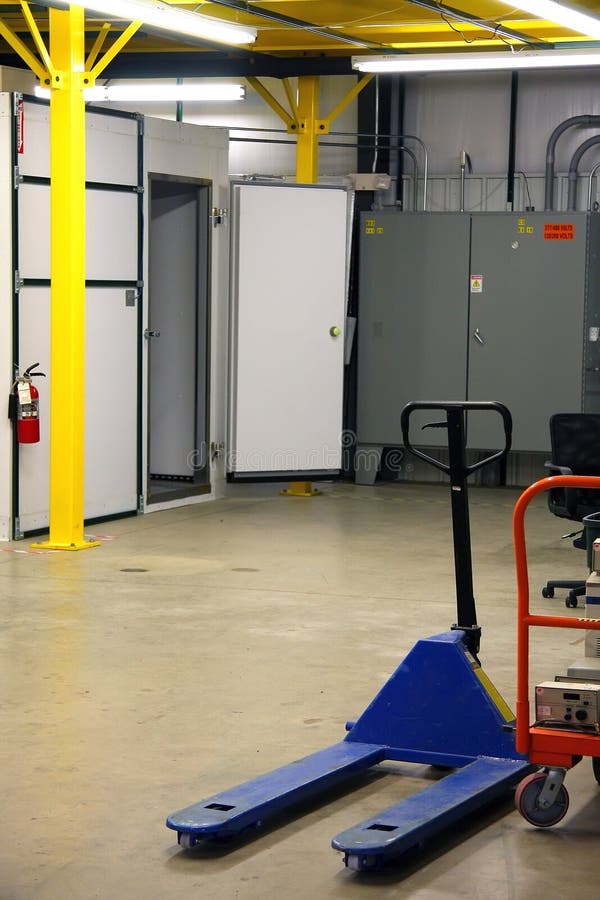 Forklift in the factory stock photo. Image of engineering - 39838640