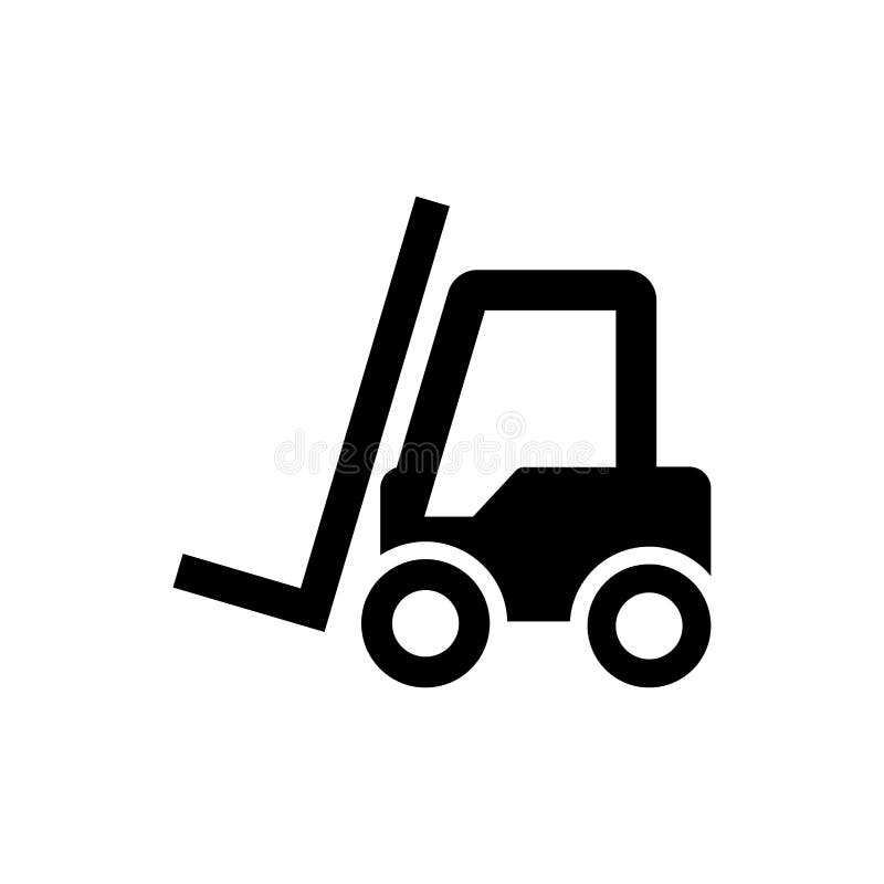 Forklift Icon Flat Vector Template Design Trendy Stock Vector ...