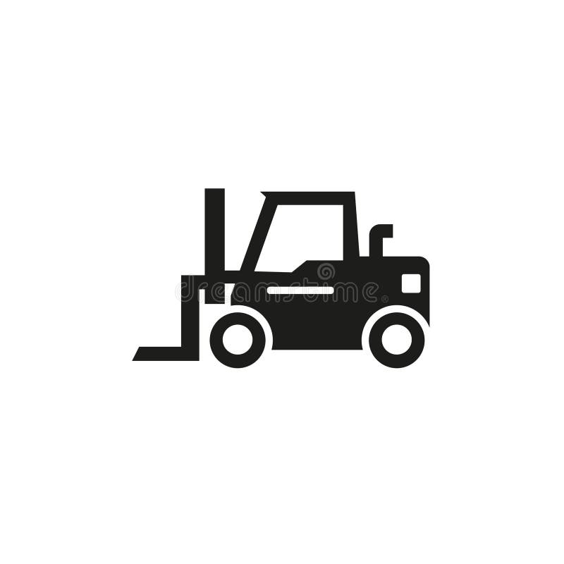 Forklift Icon stock vector. Illustration of operator - 380249467