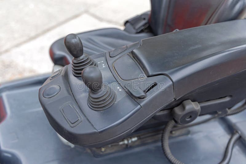 Forklift Joystick Controls stock photo. Image of industry - 230830654