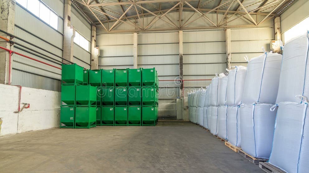Forklift Loader and Cargo Boxes Storing at Warehouse Timelapse ...