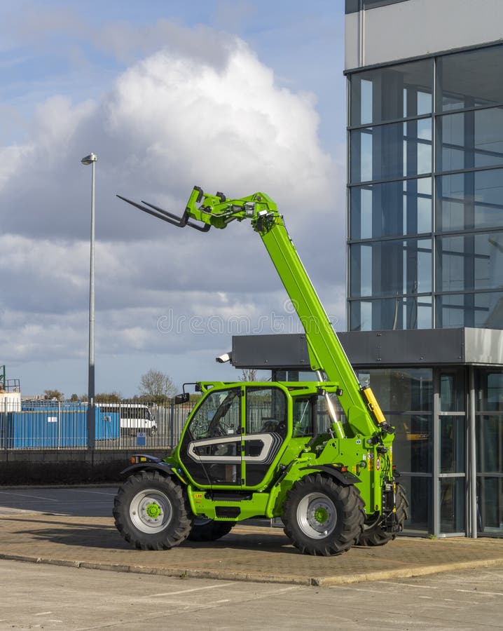 Forklift loader stock photo. Image of freight, electrical - 216548750
