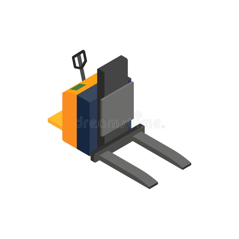 Forklift Loader Pallet Stacker Truck Stock Illustration - Illustration ...
