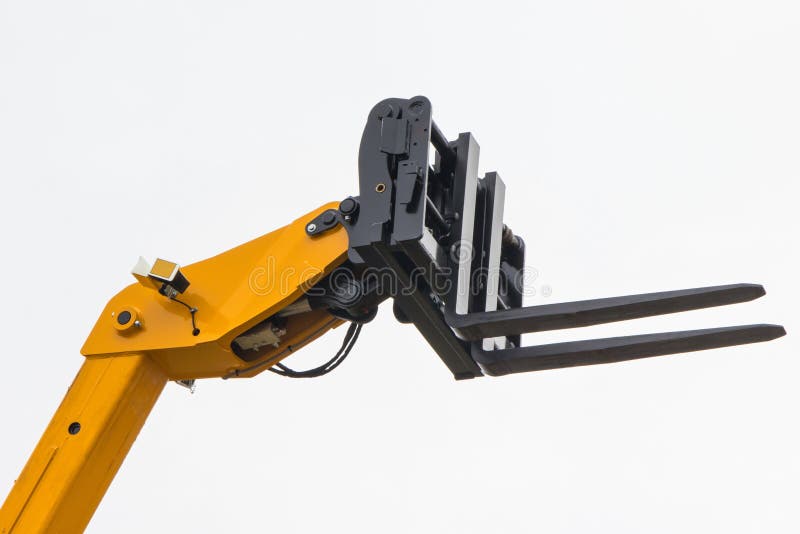 Forklift Loader or Stacker. Hydraulic and Pneumatic Mechanism in ...