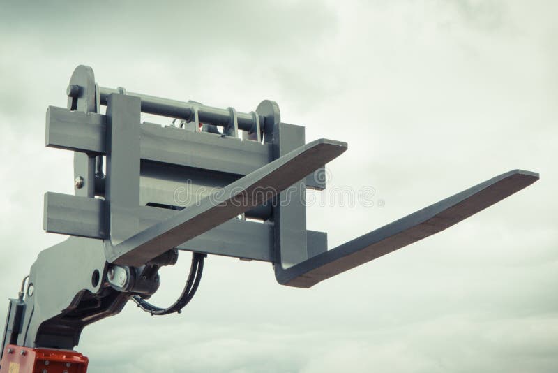 Forklift Loader or Stacker. Part of Hydraulic Mechanism Using in ...
