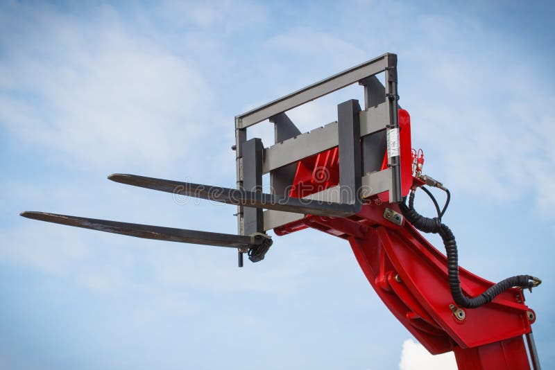 Forklift Loader or Stacker. Part of Hydraulic Mechanism Using in ...