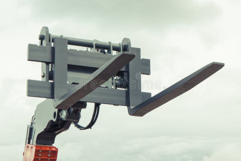 Forklift Loader or Stacker. Part of Hydraulic Mechanism Using in ...