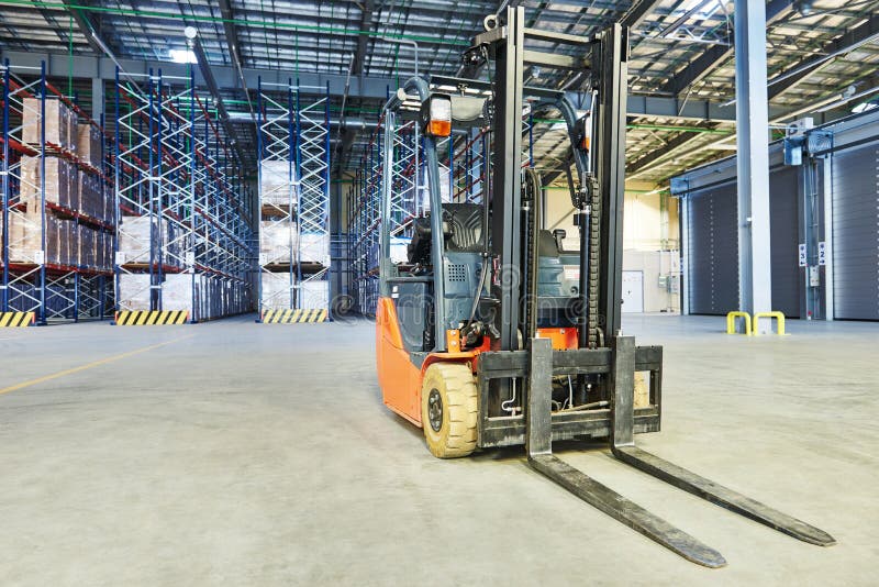 Warehouse Stacker Loader Worker Stock Photo - Image of freight ...