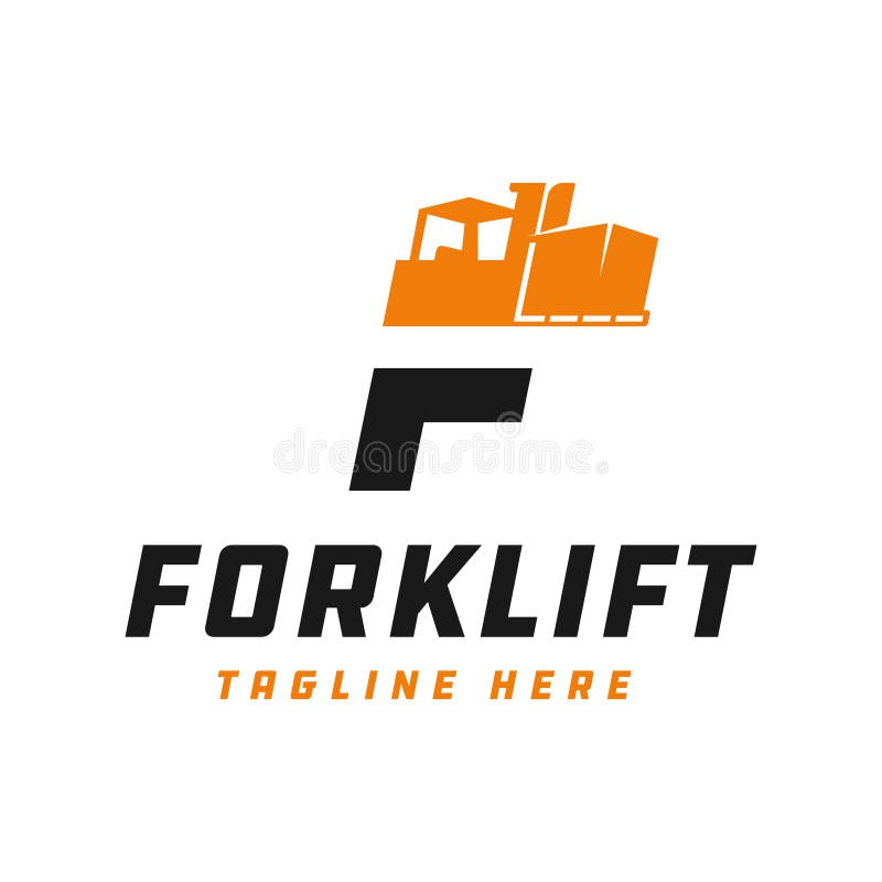 Forklift Vector Logo Design Your Stock Vector - Illustration of heavy ...