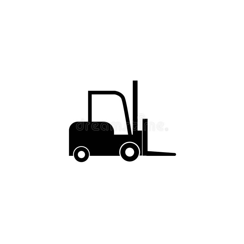 Forklift logo icon stock illustration. Illustration of symbol - 259681717