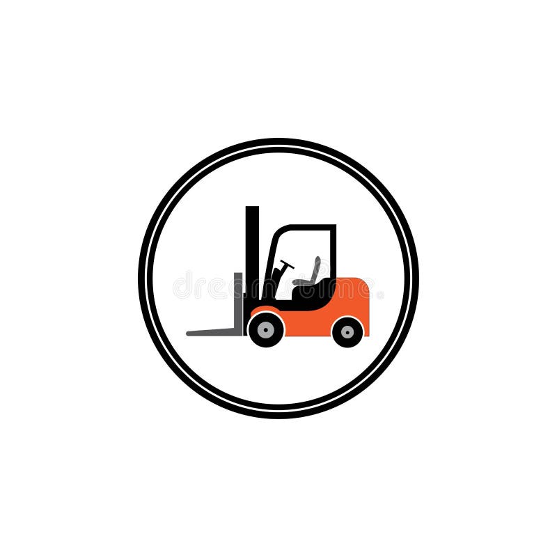 Forklift logo icon stock illustration. Illustration of distribution ...