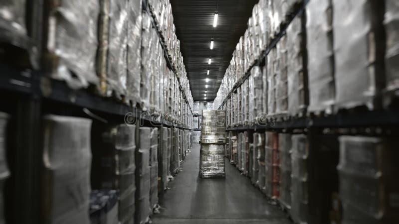 A Warehouse Employee Drives a Forklift through the Warehouse. Stock ... A Warehouse Employee Drives a Forklift through the Warehouse. Stock ...