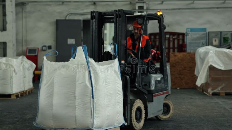 Forklift Operator, Pallet Handling, Heavy Machinery Stock Footage ...