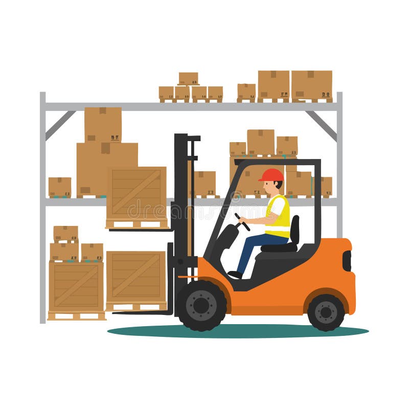 Lift Truck Safety Warehouse Stock Illustrations – 1,933 Lift Truck ...