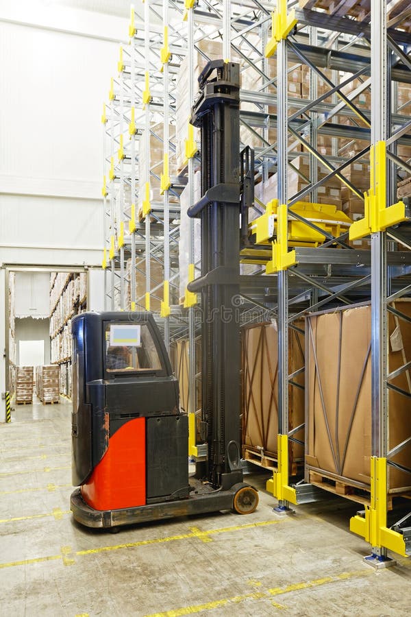 Automated forklift stock image. Image of automated, transport - 28307997